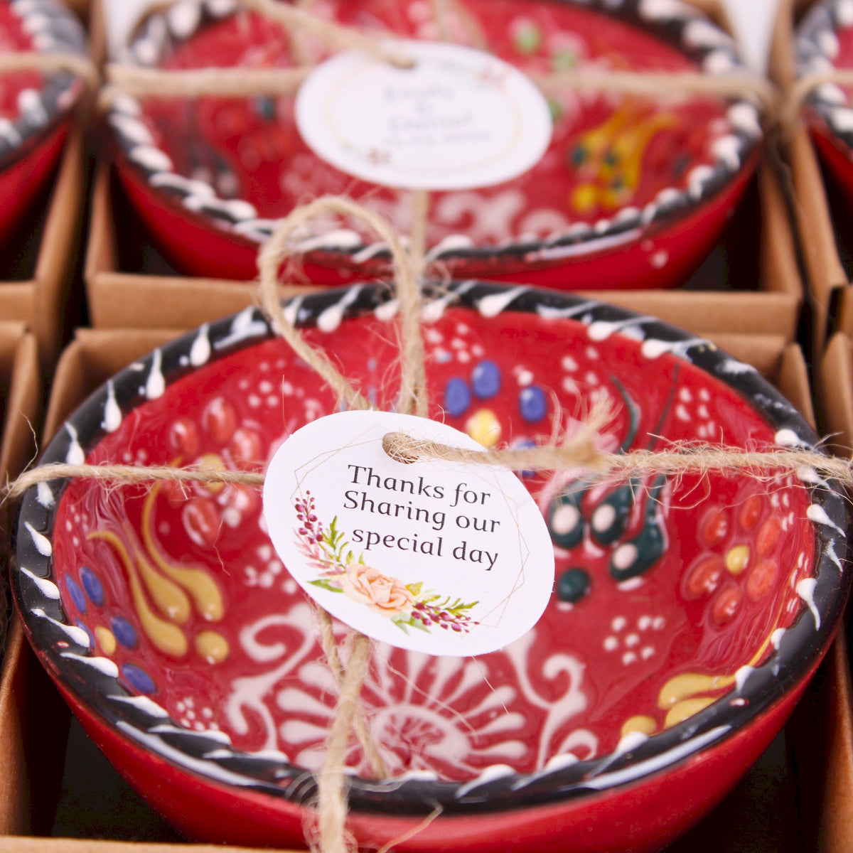 Wedding Favors, Turkish Cini Bowls, Bridal Shower, Ceramic Bowl Favors ...