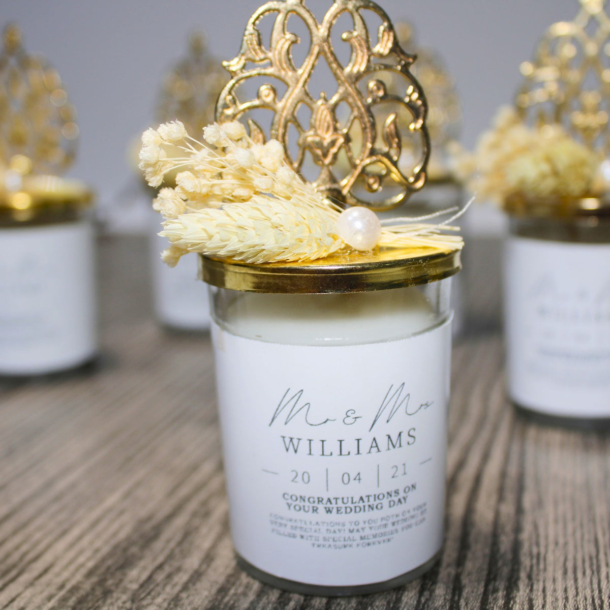 Personalized Candle Favor, Personalized Wedding Gifts – Happy Times Favors