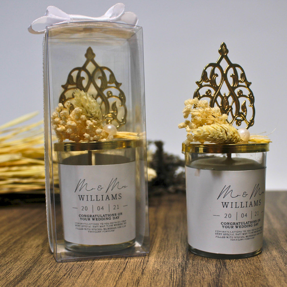 Personalized Candle Favor, Personalized Wedding Gifts – Happy Times Favors